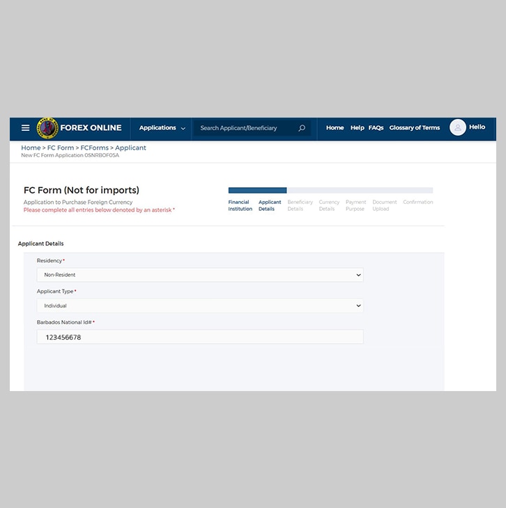 How to apply for FOREX online