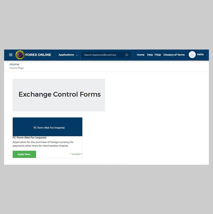 How to apply for FOREX online