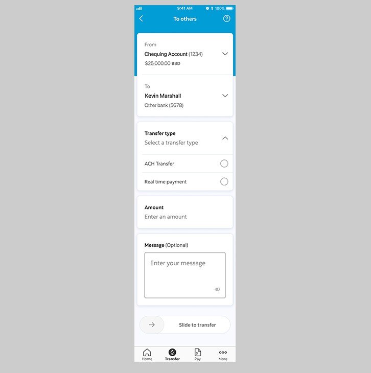 How-to transfer funds in real time